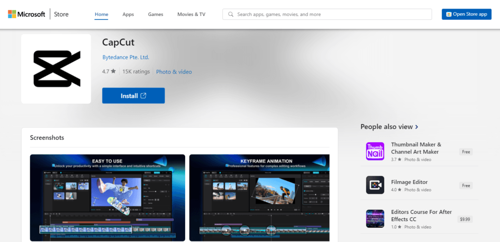 Como baixar o CapCut no PC